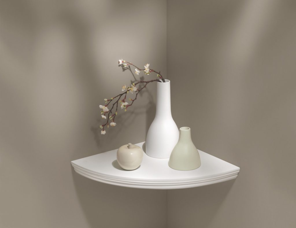 Profile Corner Floating Shelf 45x45x4.5cm White - Mastershelf