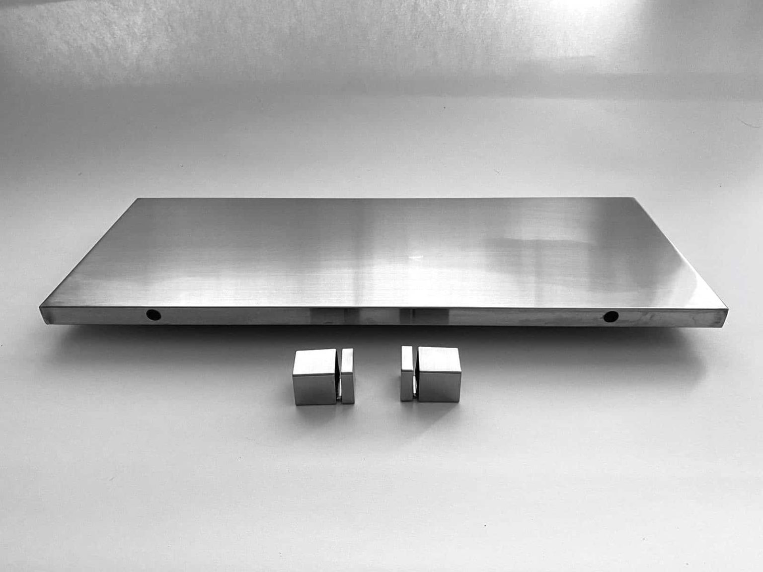 Black Corner Floating Shelf 30x30x1.8cm - Mastershelf