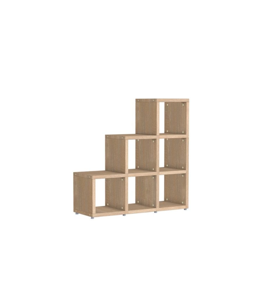 White/Oak Modular Cubes - Mastershelf